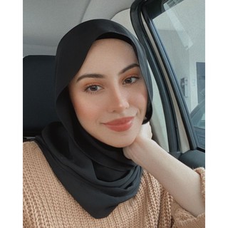 Shawl Plain Kahwin Nikah Tunang Off white Shawl Putih shawl hitam Heavy ...