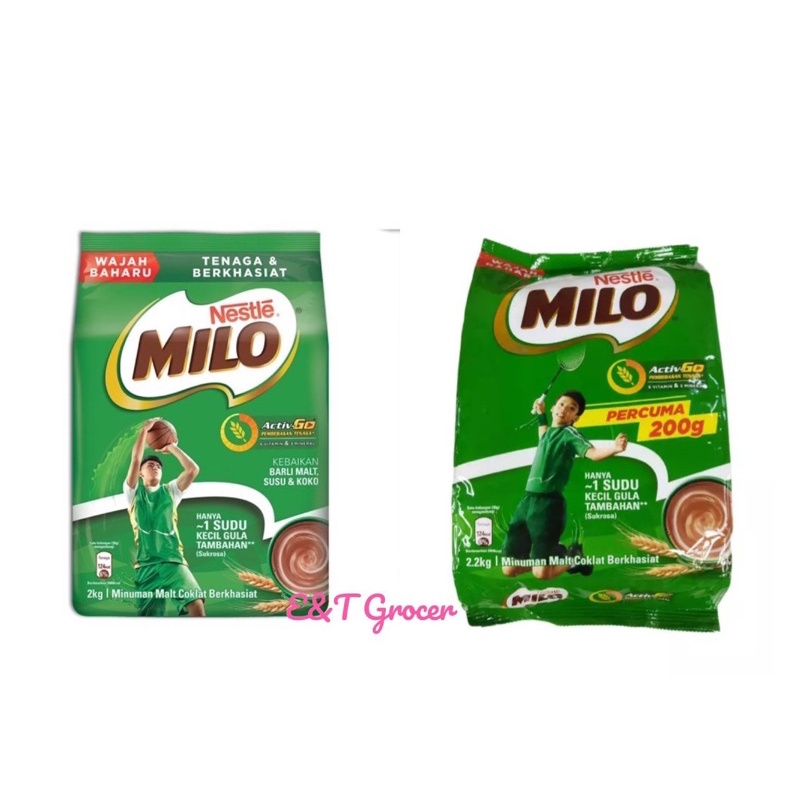 Nestle MILO Activ-Go Chocolate Malt Powder (2kg) | Shopee Malaysia