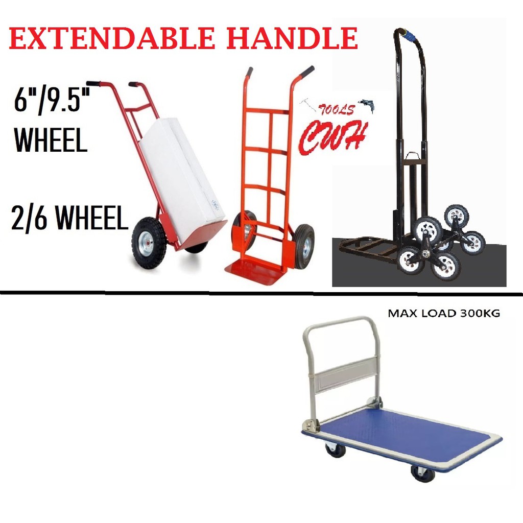 100KG 300KG HEAVY DUTY CARTON HAND TROLLEY HAND TRUCK CART DOLLY ...