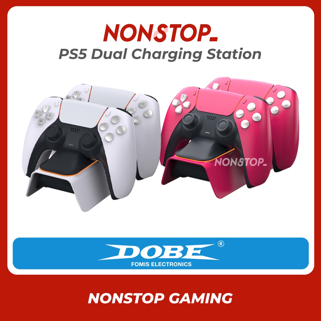 DOBE PS5 Dual Charging Station Dualsense Controller Gaming Charging ...