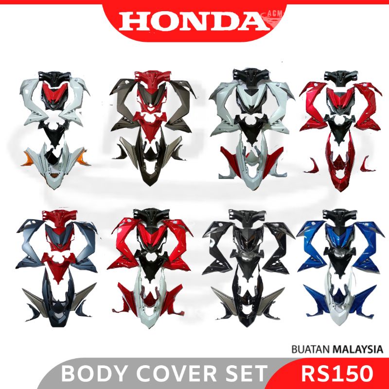 HONDA RS150 Full Body Cover Set Coverset Bodyset Body Kit Color Parts RS 150 V1 V2 V3 REPSOL ...
