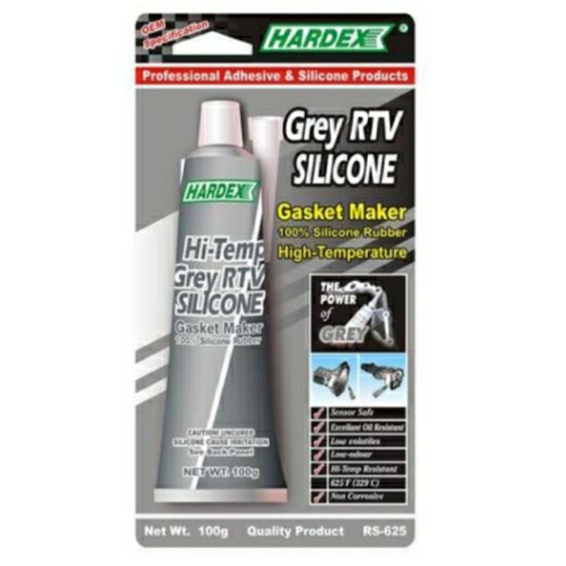 RS-625 Hardex Grey RTV Silicone Gum Gasket Maker (100g) | Shopee Malaysia