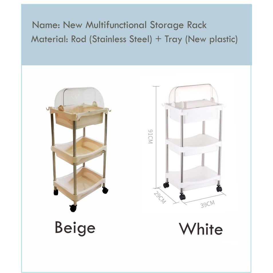 Locaupin 3Tier Storage Racks Tableware Storage Rack Kitchen Shelves ...