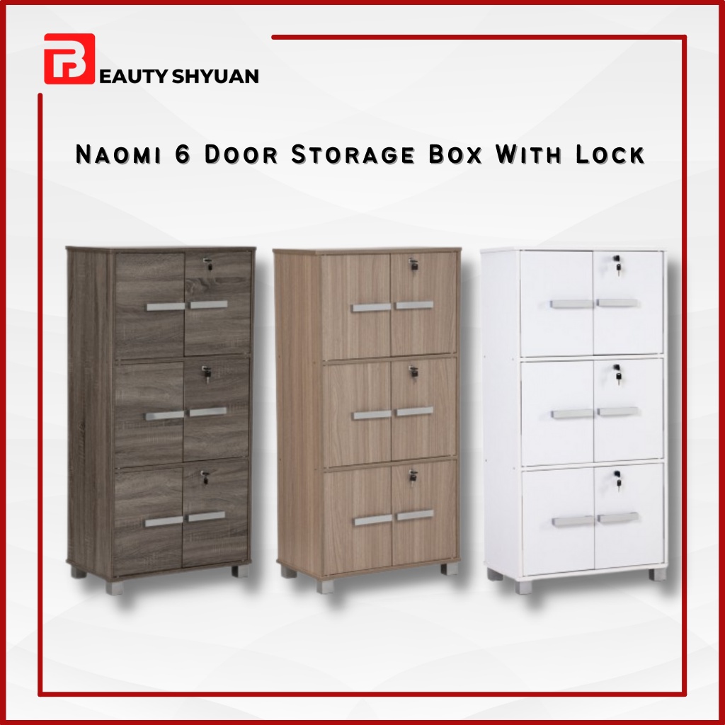 NAOMI 6 Door Locker Cabinet Office Cabinet Office File Cabinet Almari ...