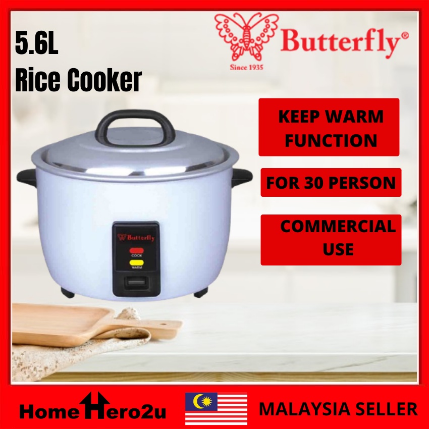 Butterfly BRC-6038 5.6L Commercial Electric Rice Cooker - Homehero2u ...