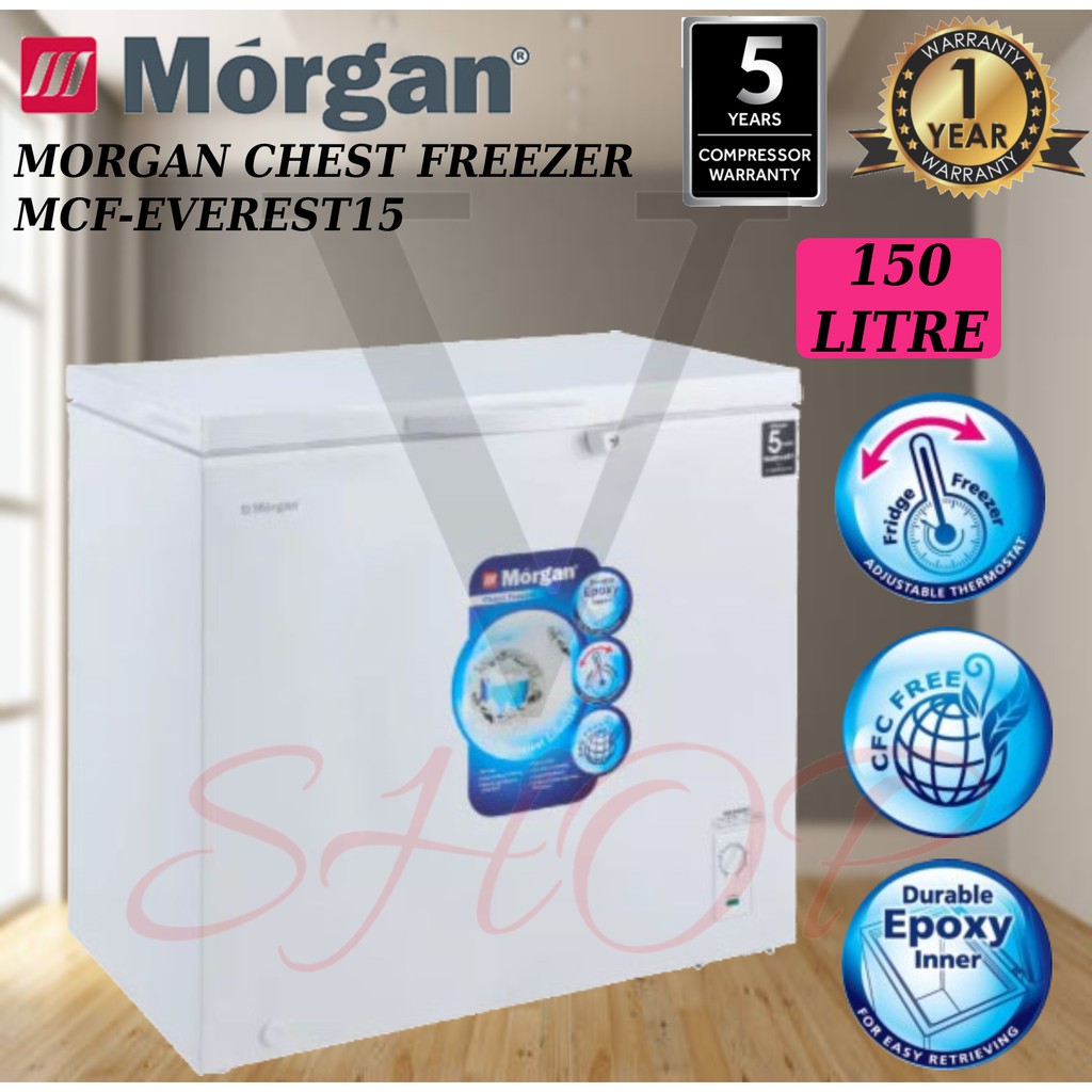 MORGAN 150L CHEST FREEZER MCF-EVEREST15 | Shopee Malaysia