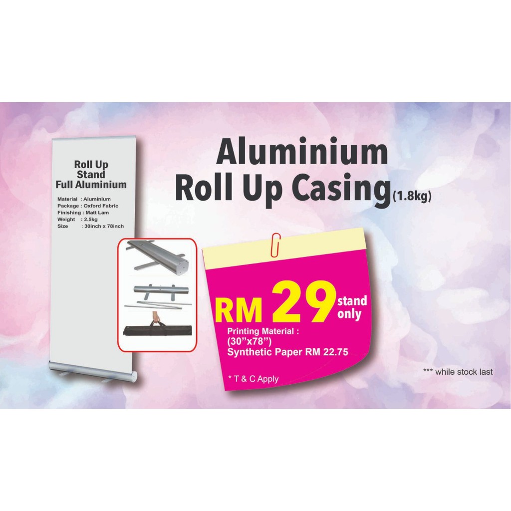 Roll Up Bunting (1 DAY ONLY)ship out 24 hour | Shopee Malaysia