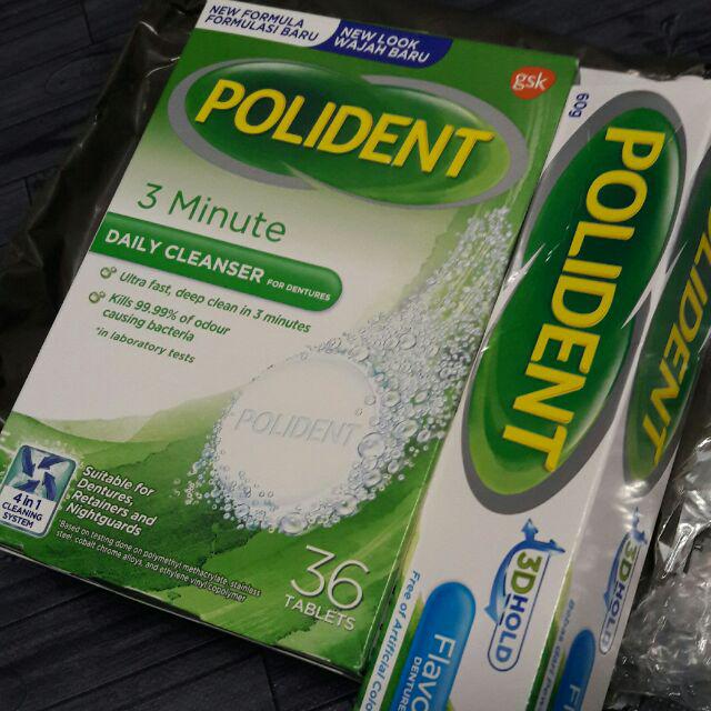 Polident Denture Adhesive Teeth Fixative - Flavor Free (60g) | Shopee ...