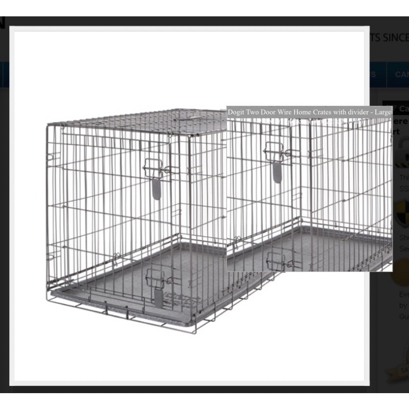 Dogit Two Door Dog/Cat Cage&Crate with Divider | Shopee Malaysia
