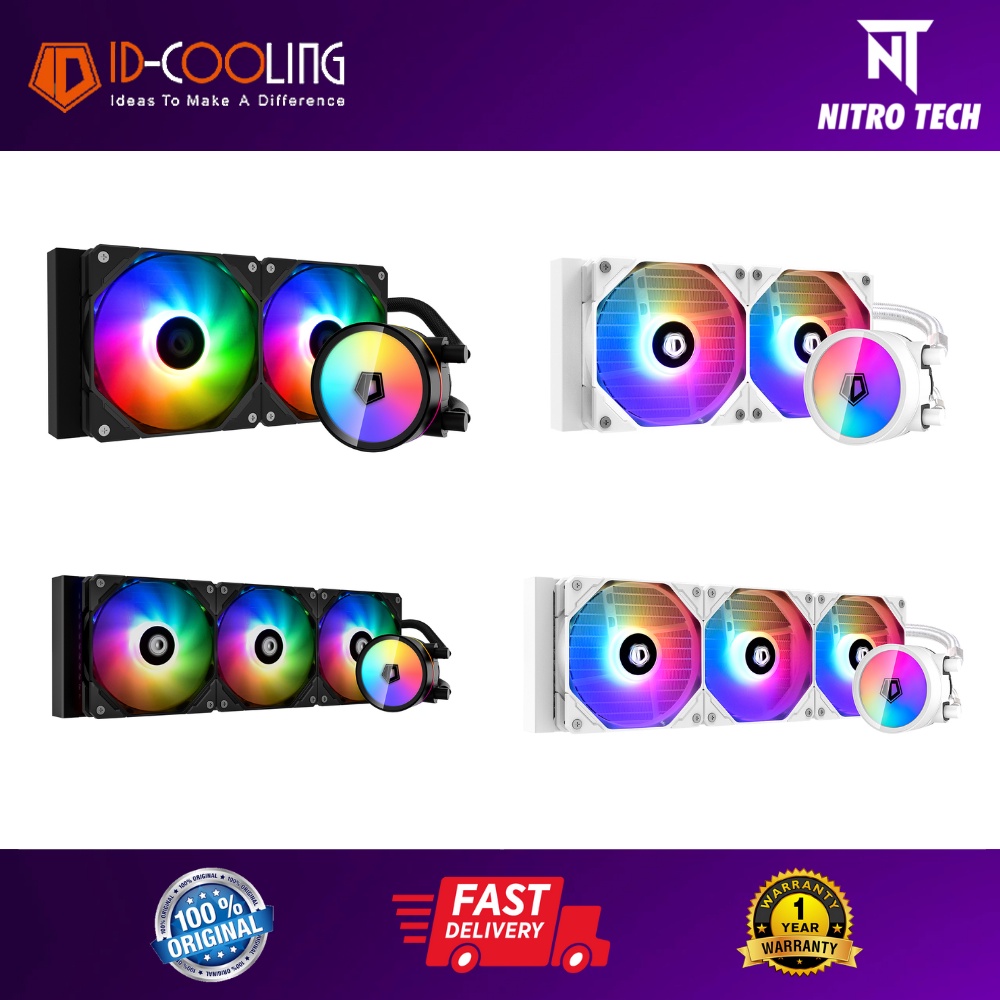 ID-Cooling Zoomflow 240 XT / 360 XT Series ARGB (Black/Snow/240MM/360MM) | Shopee Malaysia