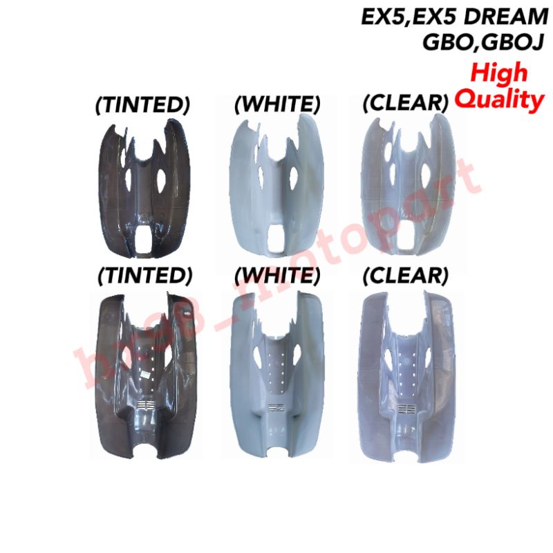 LEG SHIELD EX5/DREAM/GBO KEPAK CLEAR/ TINTED/ WHITE(PUTIH) | Shopee ...