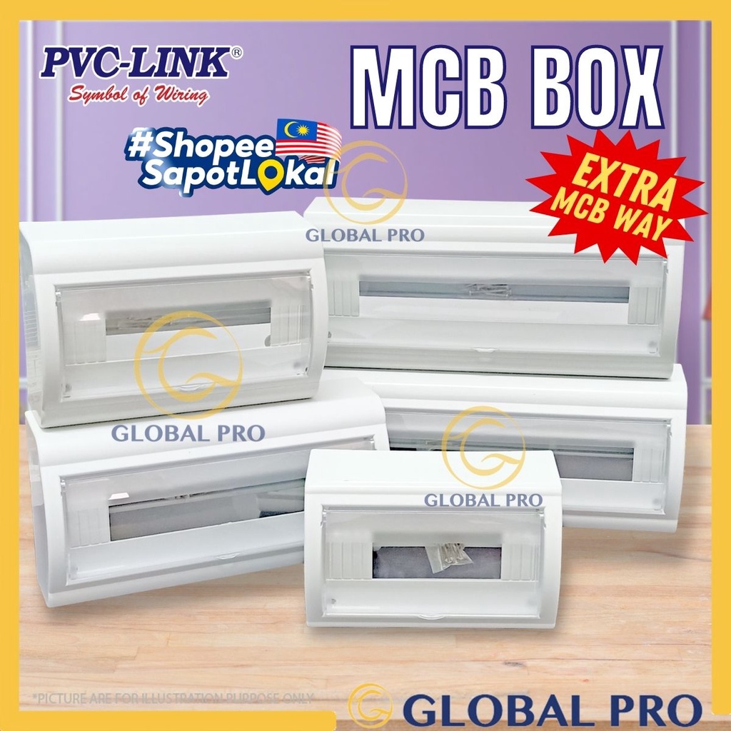 HEAVY DUTY PVC LINK MCB Box Circuit Breaker Box Miniature Circuit ...