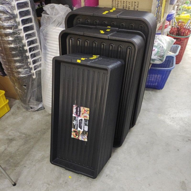 Applelady Multipurpuse Tray / Car Boot Tray Plastic/Wet Dry Black/Stall ...