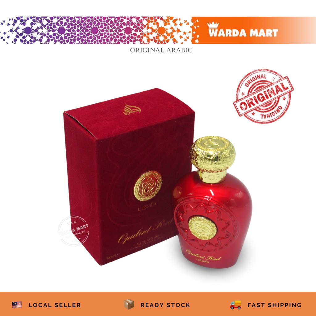 Perfume Women Oputent Red By Lataffa 100ml | Shopee Malaysia