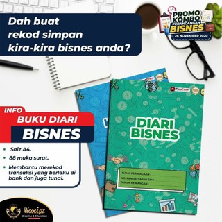 Buku Ledger Akaun - Buku Kira kira Bisnes dan Diari Bisnes FREE GIFT ...