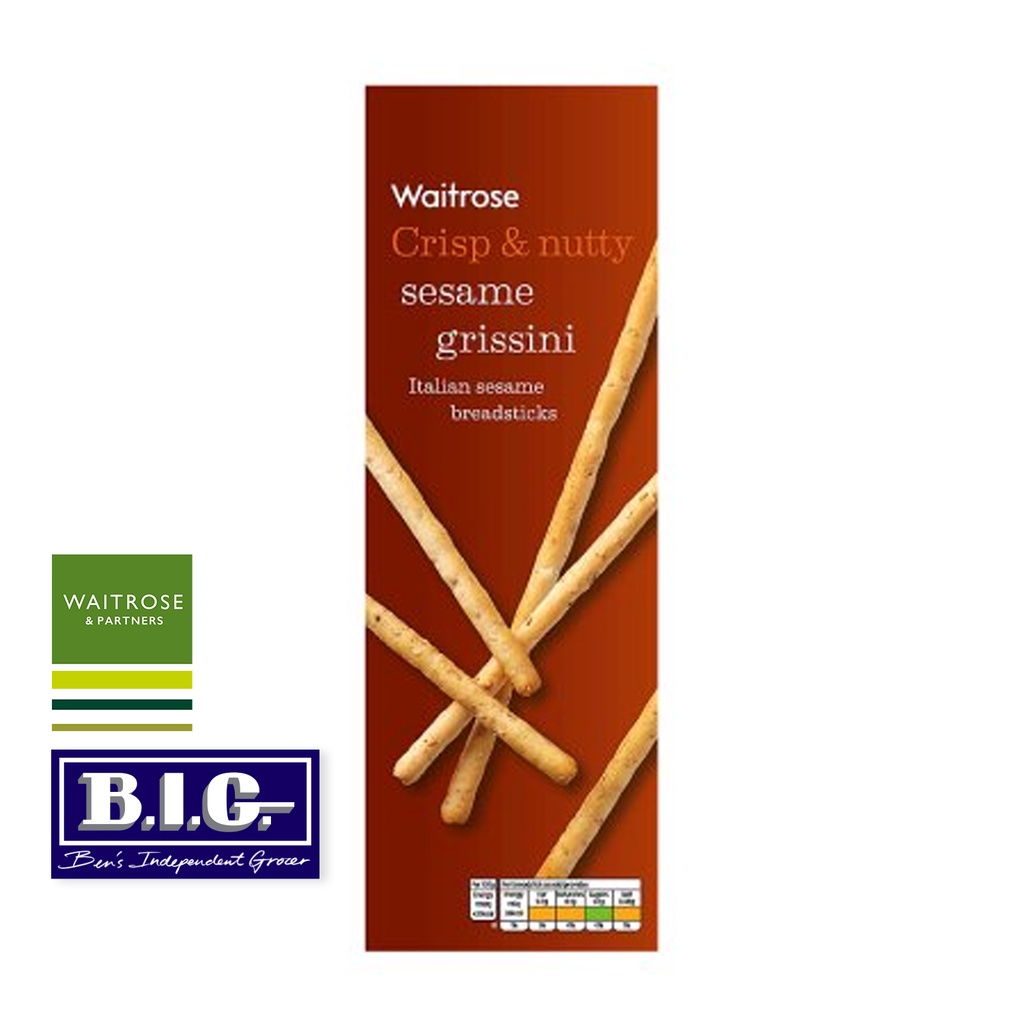 Waitrose Grissini Breadsticks Sesame Seed 125g (EXP Sep 2023) | Shopee Malaysia