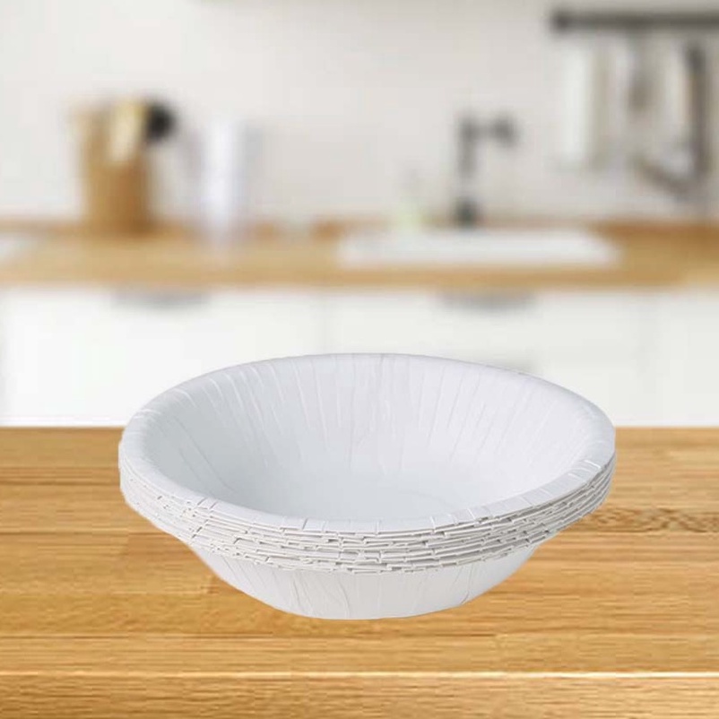 7" White Paper Bowl 20pcs | Shopee Malaysia