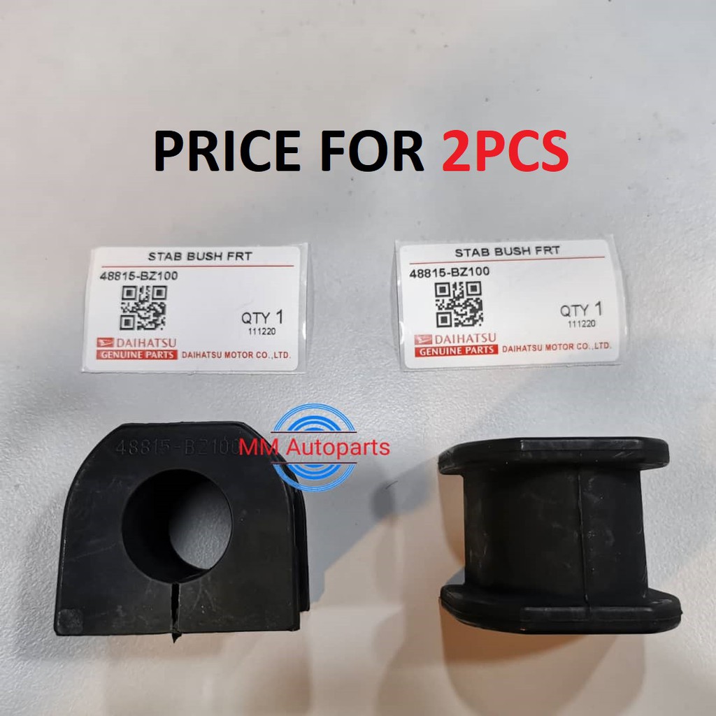 STABILIZER BAR BUSH (FRONT) PERODUA ALZA 1.5 BRAND DAIHATSU (2PCS ...