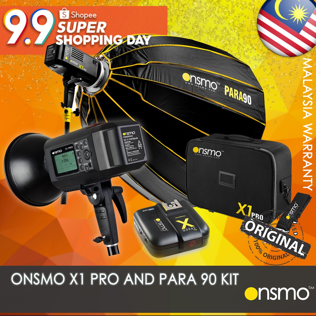 Onsmo X1 PRO 600W Outdoor Kit ( Godox AD600BM AD600) with Onsmo Para 90 ...