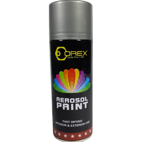 OREX BRAND SPRAY PAINT #SILVER -400GM | Shopee Malaysia
