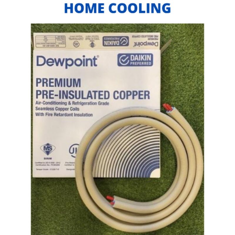 DAIKIN DEWPOINT PRE-INSULATED COPPER PIPE WITH FIRE RETARDANT ...