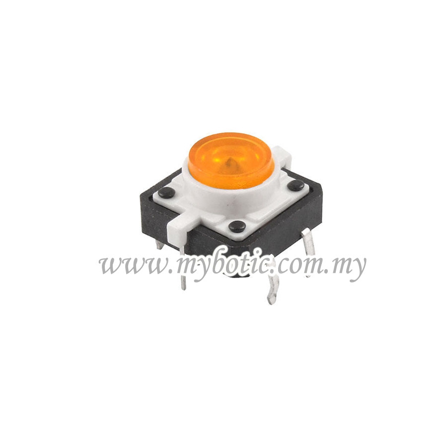 Push Button 4 Pins (Yellow LED) | Shopee Malaysia