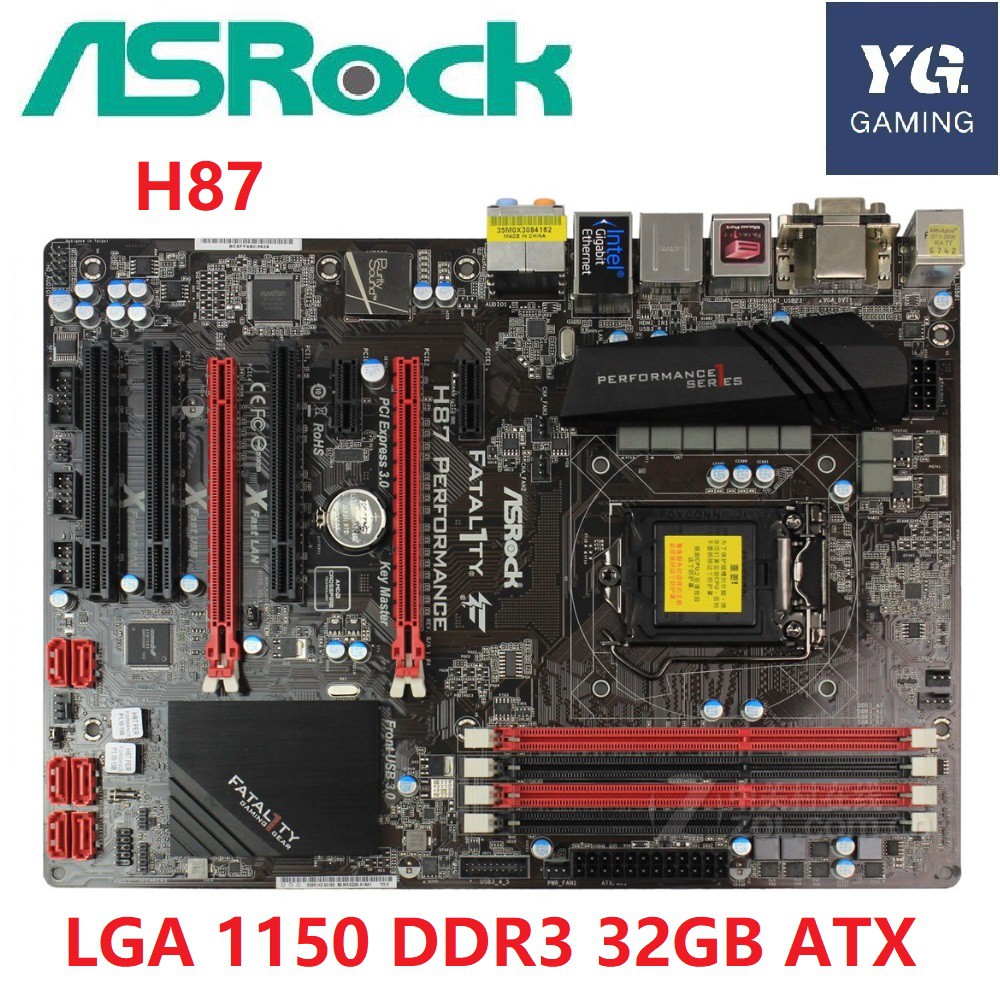 Asrock h87 desktop motherboard intel h87 socket lga 1150 ddr3 32gb atx ...