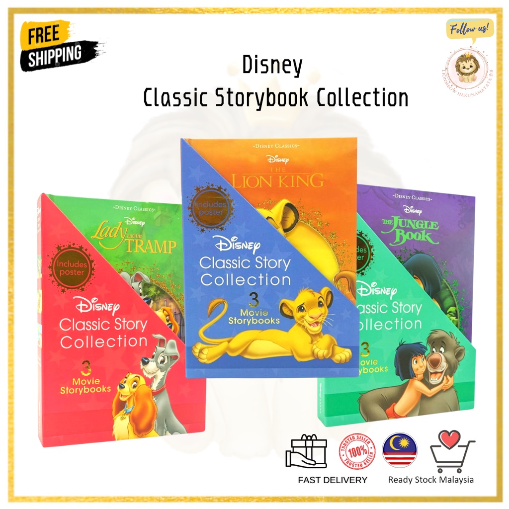 Disney Classic Story Collection 3 Movie Storybooks Best Gift for ...