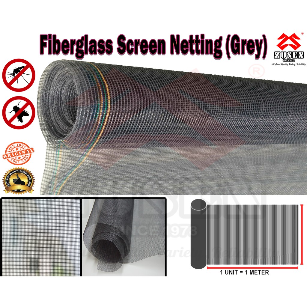 FIBERGLASS SCREEN NETTING (GREY) - 150cm | Shopee Malaysia