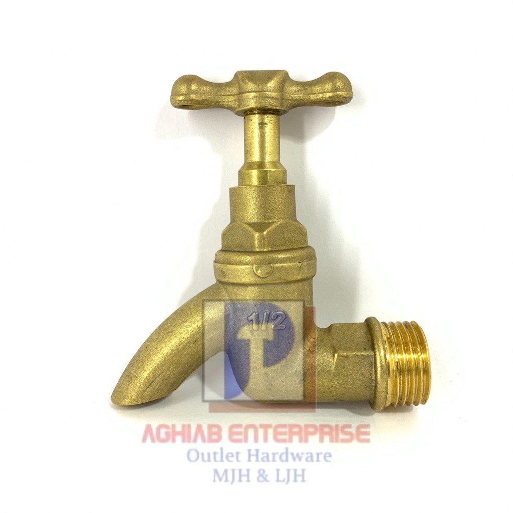 CITY Light-Duty Brass Bib Tap ( 1/2" ) / Kepala Paip Tembaga water tap ...