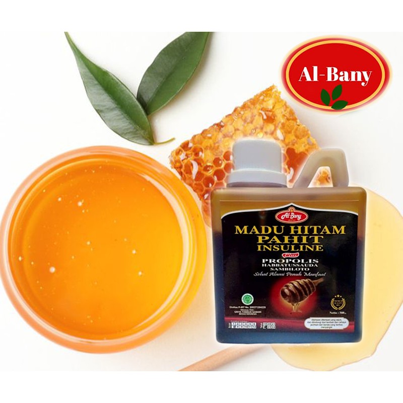 HITAM Super Bitter Black Honey Al-Bany Nett 500gr Plus Insuline Leaf ...