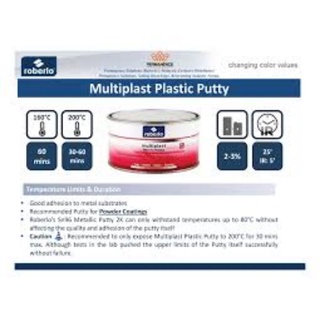 ROBERLO MULTIPLAST FLEXIBLE PLASTIC PUTTY 1KG WITH HARDENER | Shopee ...