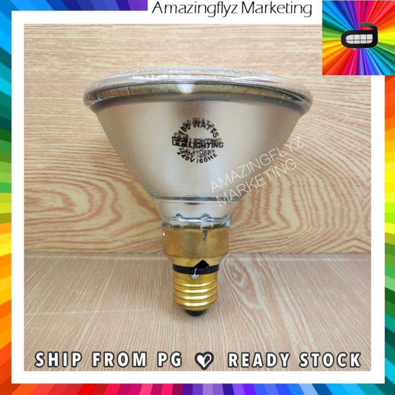 PAR38 Halogen Lamp E27 100W Warm White(1pcs) | Shopee Malaysia
