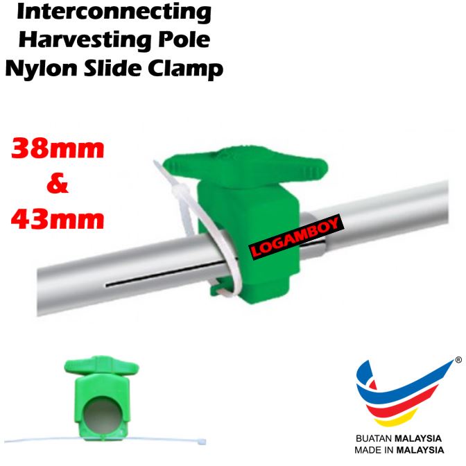 Harvesting Pole Nylon Slide Clamp Batang Aluminium OIL PALM CLIP Sickle ...