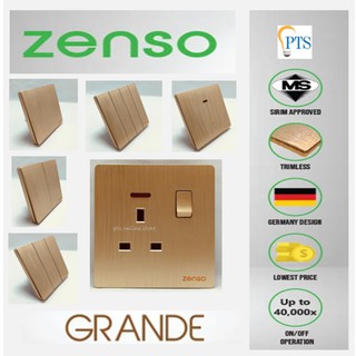 Zenso Grande Series GOLD SWITCHES:1G 2G 3G 4G 13A SSO , 15A SSO , 20A ...