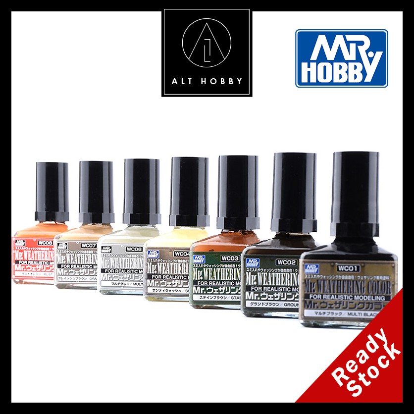 Mr Hobby Mr. Weathering Color 40ml WC01-WC12 [Ready Stock] | Shopee ...