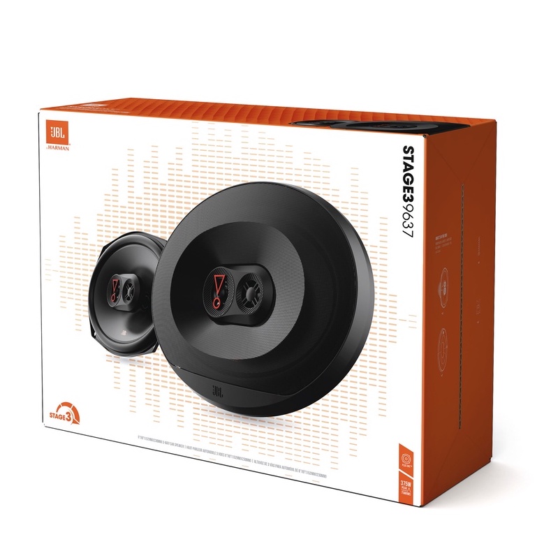JBL Stage3 9637 6x9 3way Coaxial Car Speaker ( With Grille ) - 100% ...