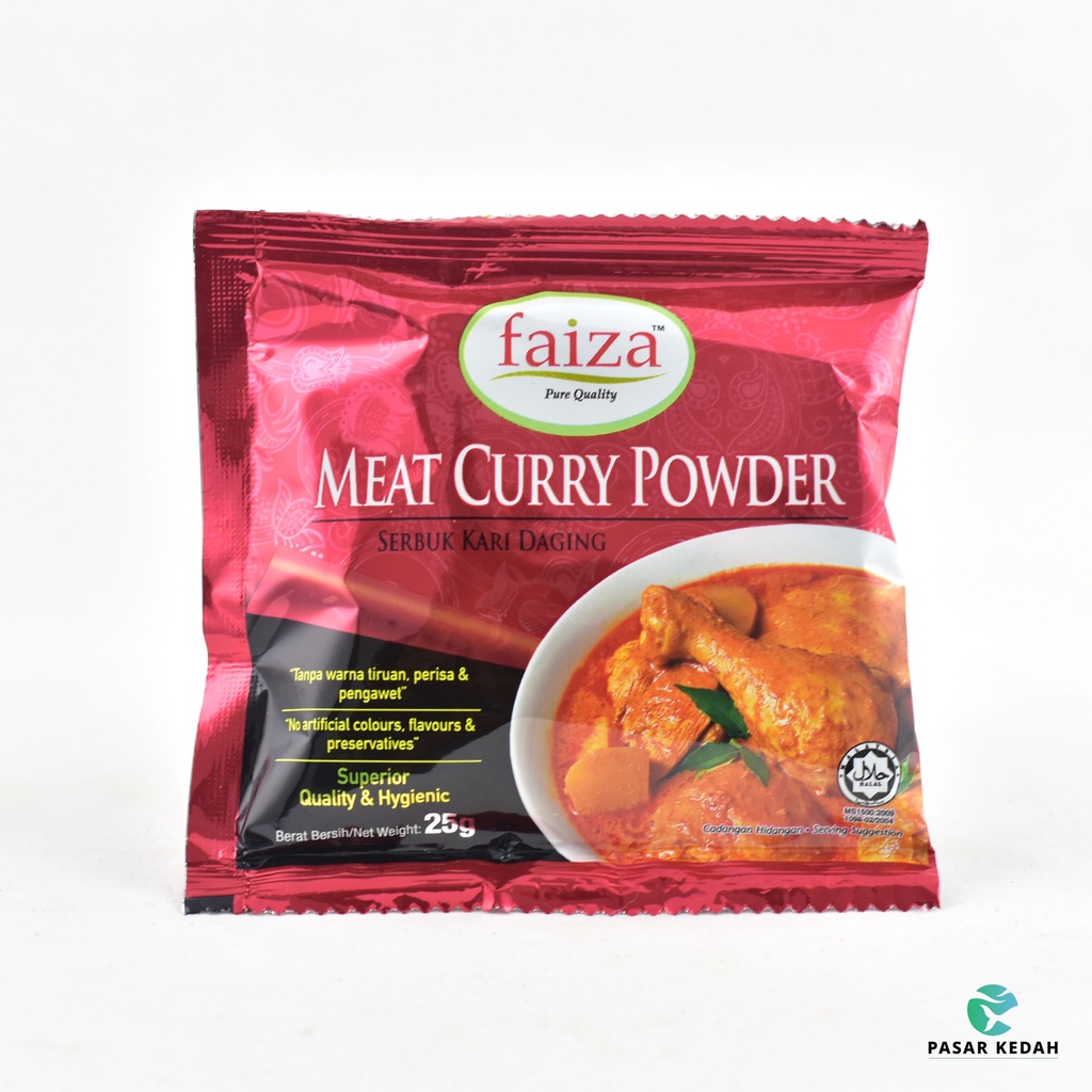 Pasar Kedah (25g) Rempah Kari Ayam Daging FAIZA Meat Chicken Curry ...