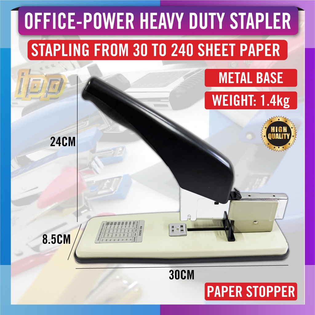 Office-Power Heavy Duty Stapler Binding Up to 240 Sheets / High Quality ...