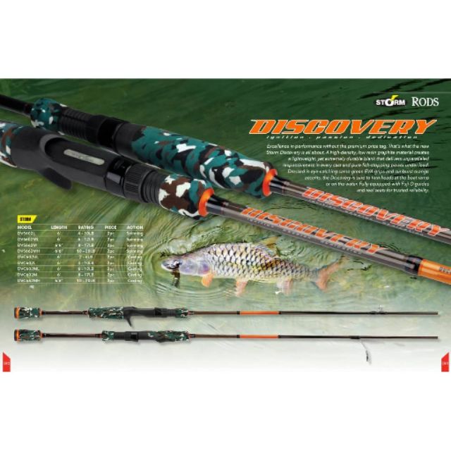 STORM DISCOVERY SPINNING /BC FISHING ROD | Shopee Malaysia