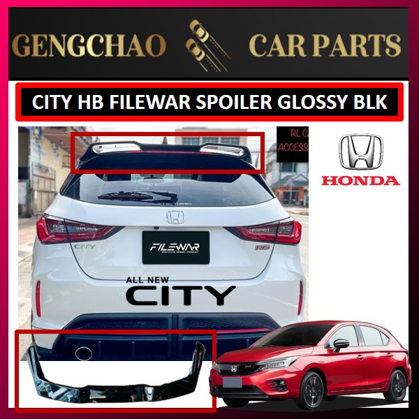 HONDA CITY HATCHBACK / 2022 / GN2 FILEWAR SPOILER / REAR SPOILER GLOSSY ...