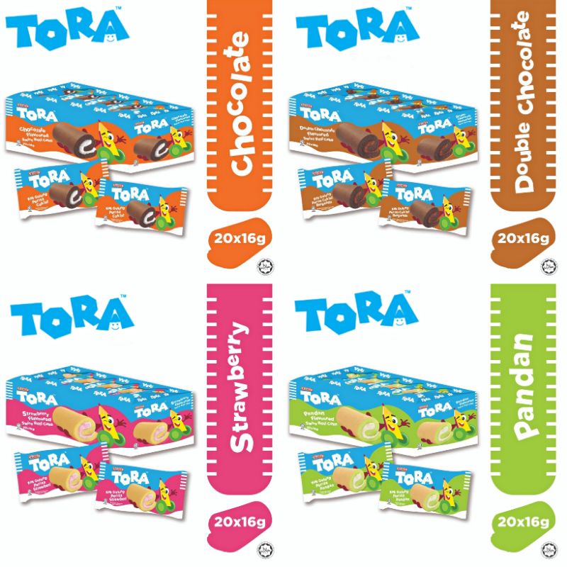 [TKM] Tora Swiss Roll Cake (20x16g) | Shopee Malaysia