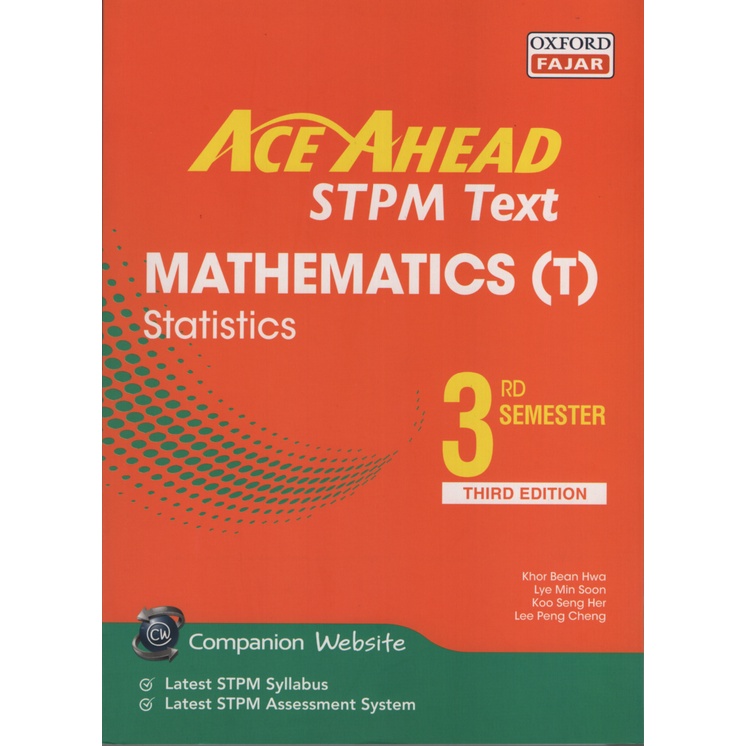 ACE AHEAD TEKS STPM SEMESTER 3 MATHEMATICS (T) | Shopee Malaysia