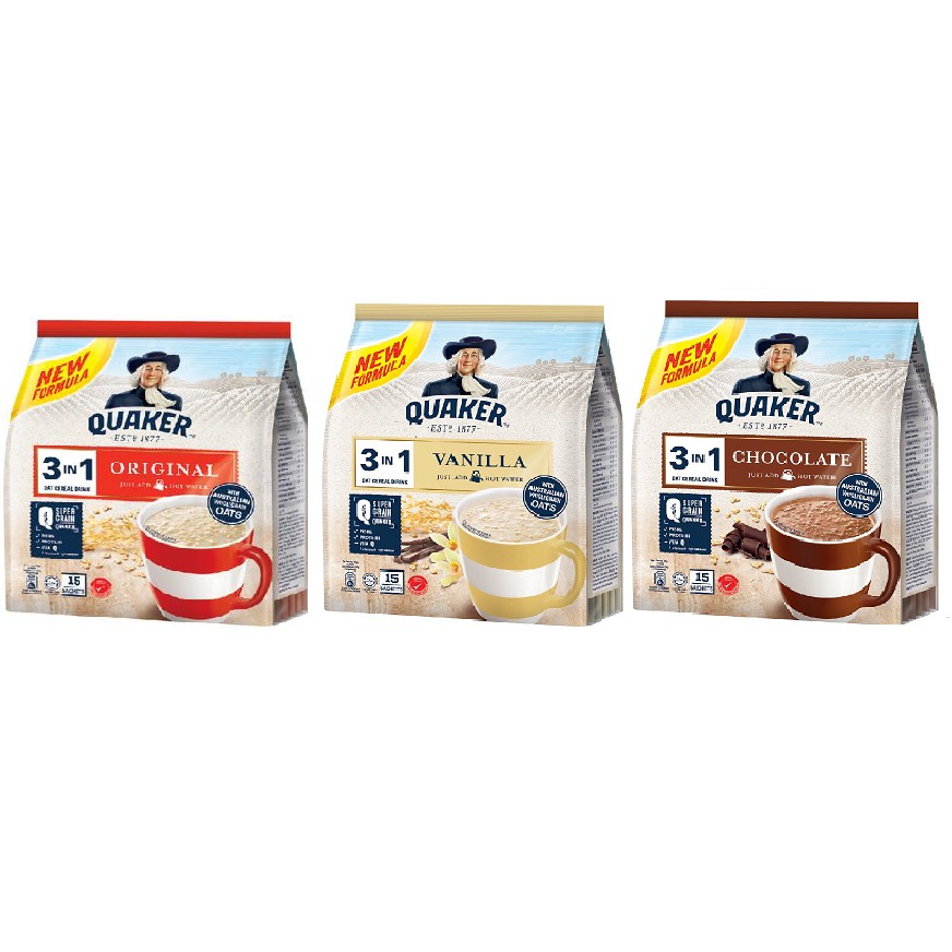 QUAKER VITAL ORIGINAL/CHOCOLATE/VANILLA 28G x 15'S | Shopee Malaysia