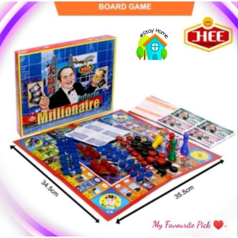 The Millionaire Jutaria Board Game - HT 2517 | Shopee Malaysia