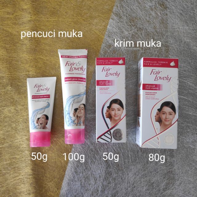 Fair & lonely pencuci muka/Krim muka | Shopee Malaysia
