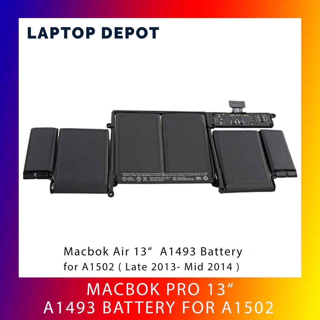 MacBok Pro 13" A1493 Original Replacement Battery for A1502 (Late 2013 ...