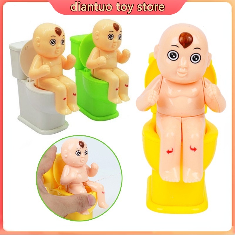 Children's Tricky Toys Humanoid Doll Toilet Funny Squirt Joke Toy ...