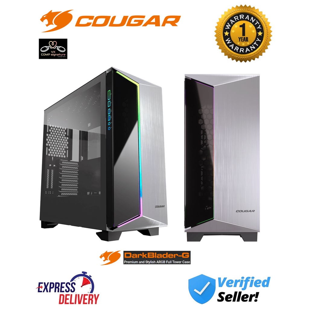 COUGAR DarkBlader-G Premium and Stylish RGB Full Tower Case | Shopee ...