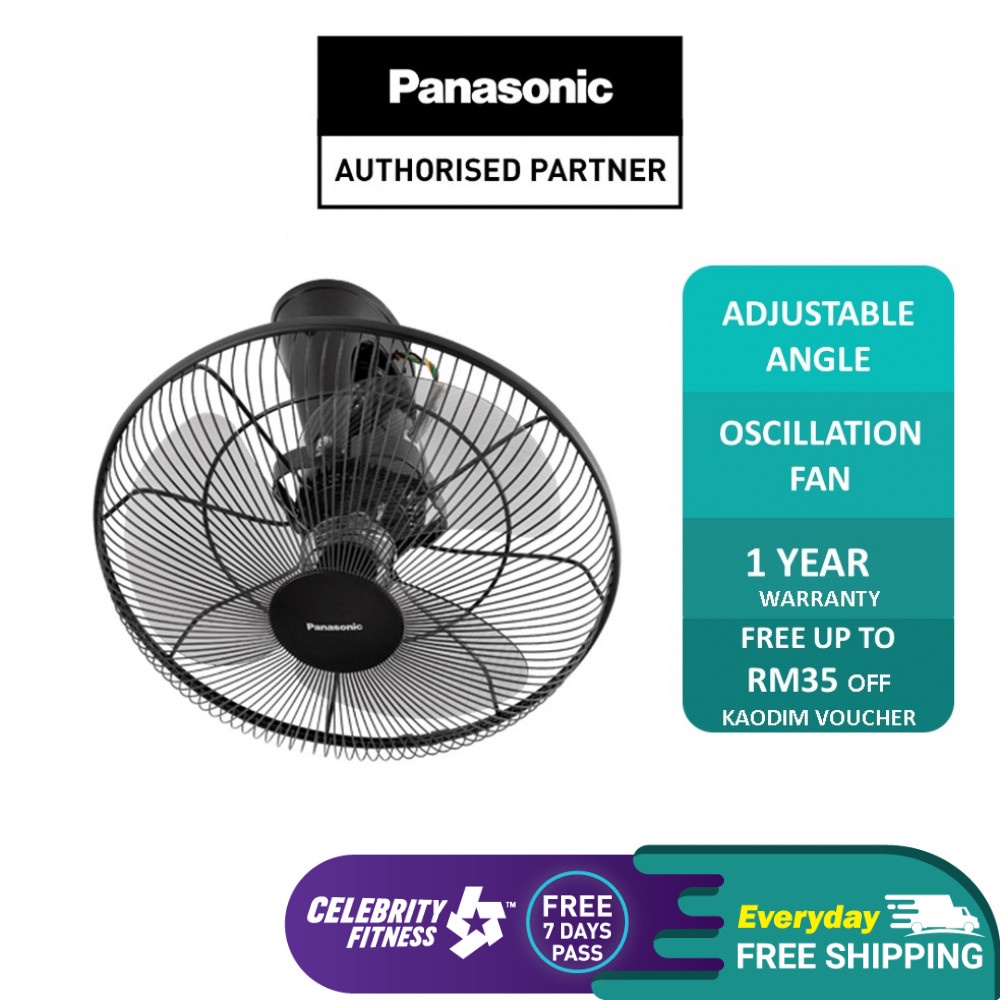 PANASONIC Oscillation Fan F-MQ409 16 INCH 40 CM 5 Speed ON / OFF ...